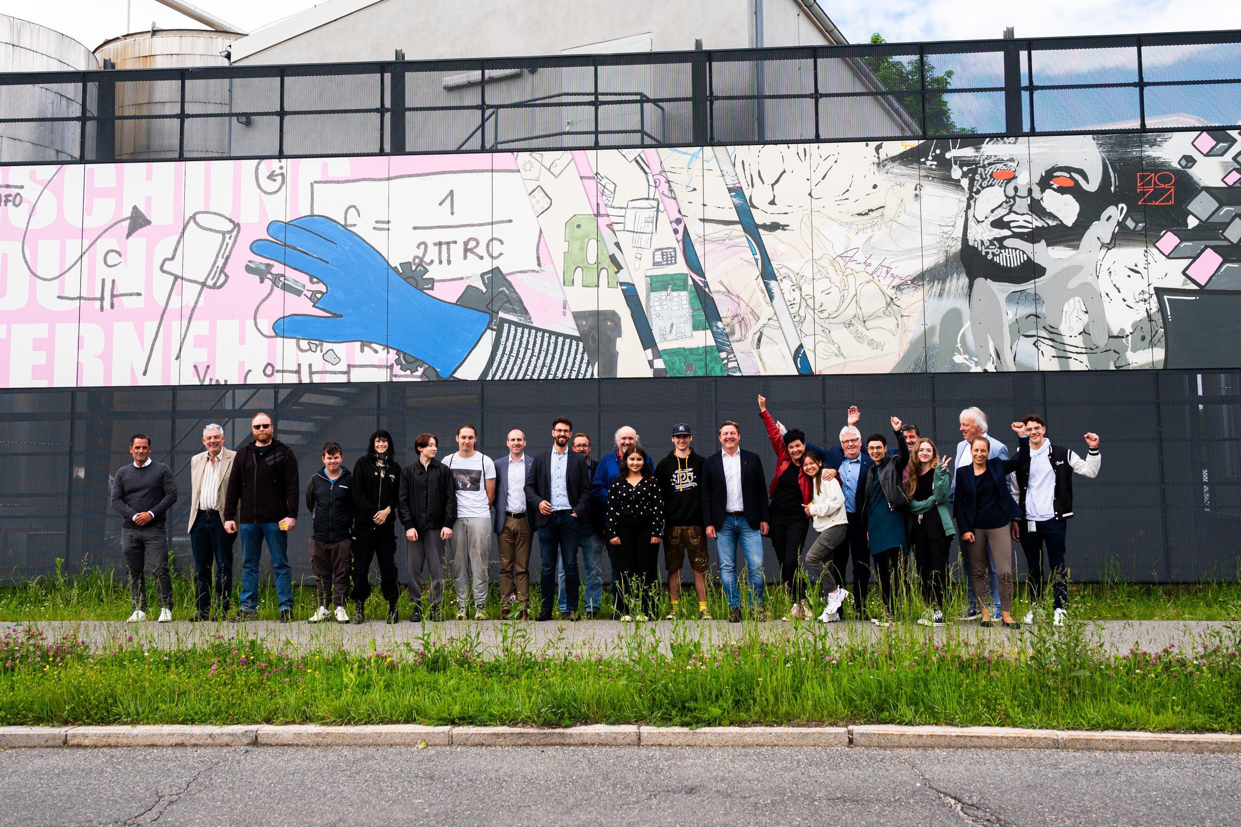 Junge Künstler verschönerten tpv Technologiepark | Stadt Villach